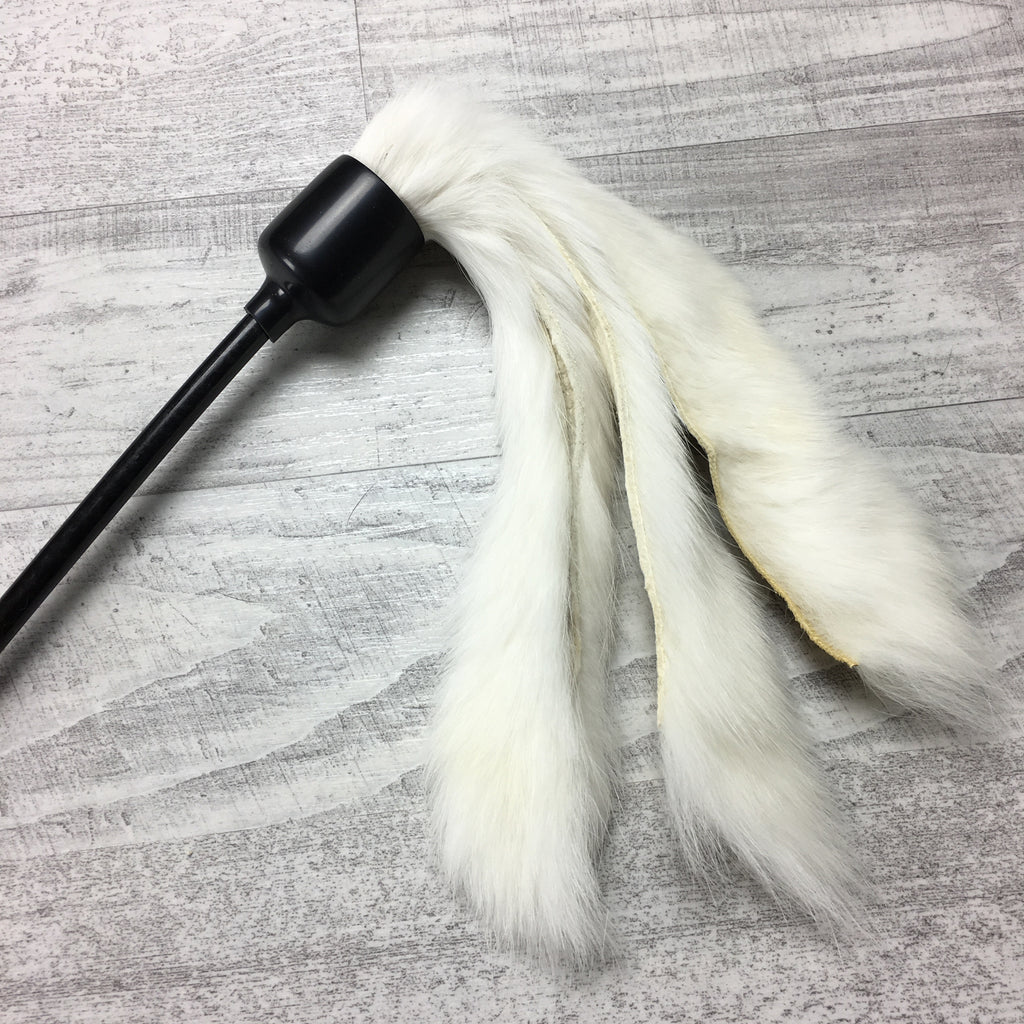 XL Rabbit Fur Teaser Cat Toy – catboutiquenet